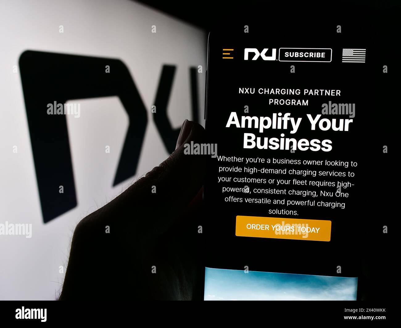 Nxu business logo hi-res stock photography and images - Alamy