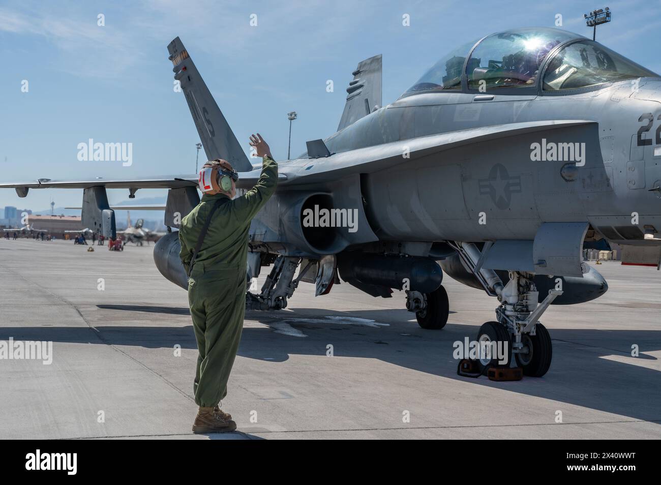 U.S. Marine Corps Lance Cpl. Andrew Garcia, a Marine Fighter Attack ...