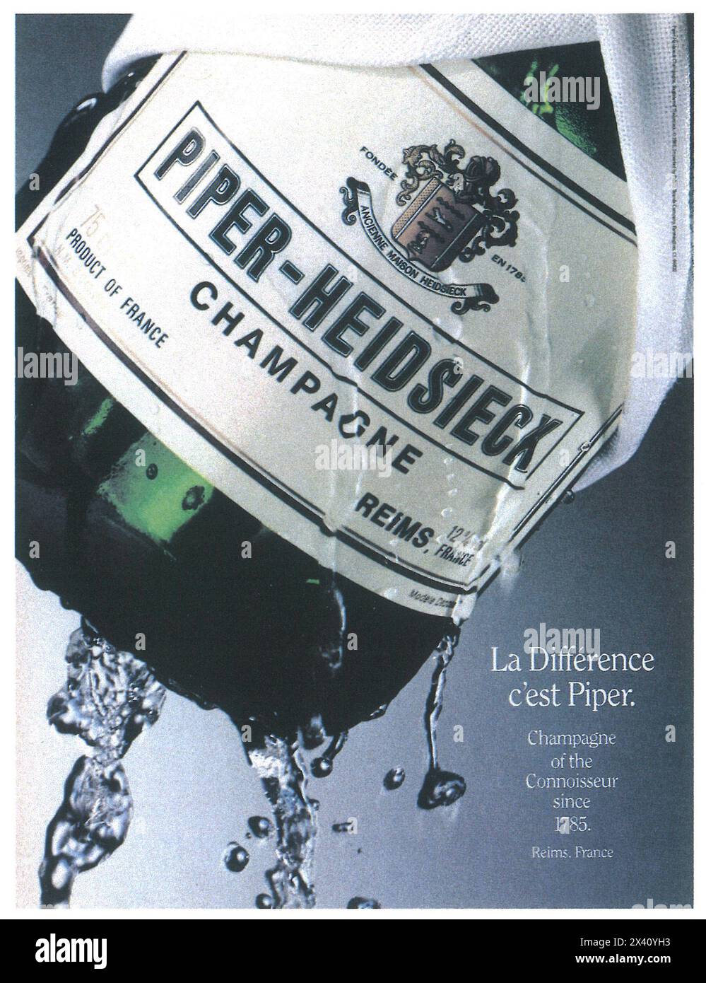 Vintage champagne advertising Cut Out Stock Images & Pictures - Alamy