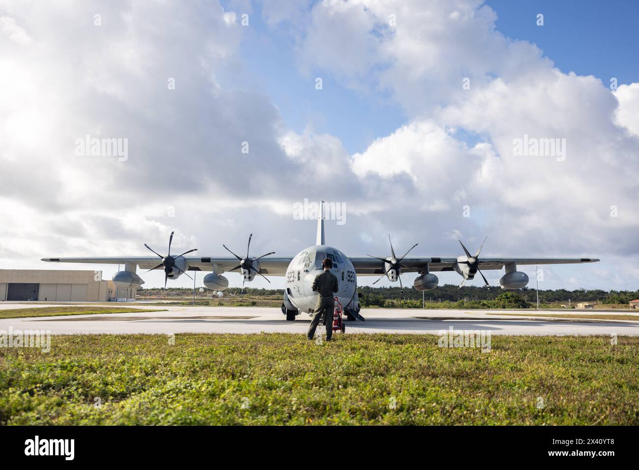 U.S. Marine Corps Cpl. Gavin White, a fixed-wing aircraft loadmaster ...