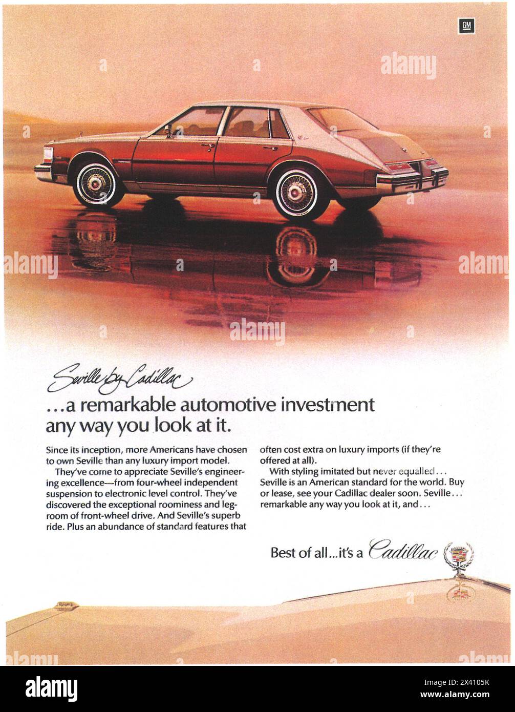 1981 Cadillac Seville Ad Stock Photo - Alamy
