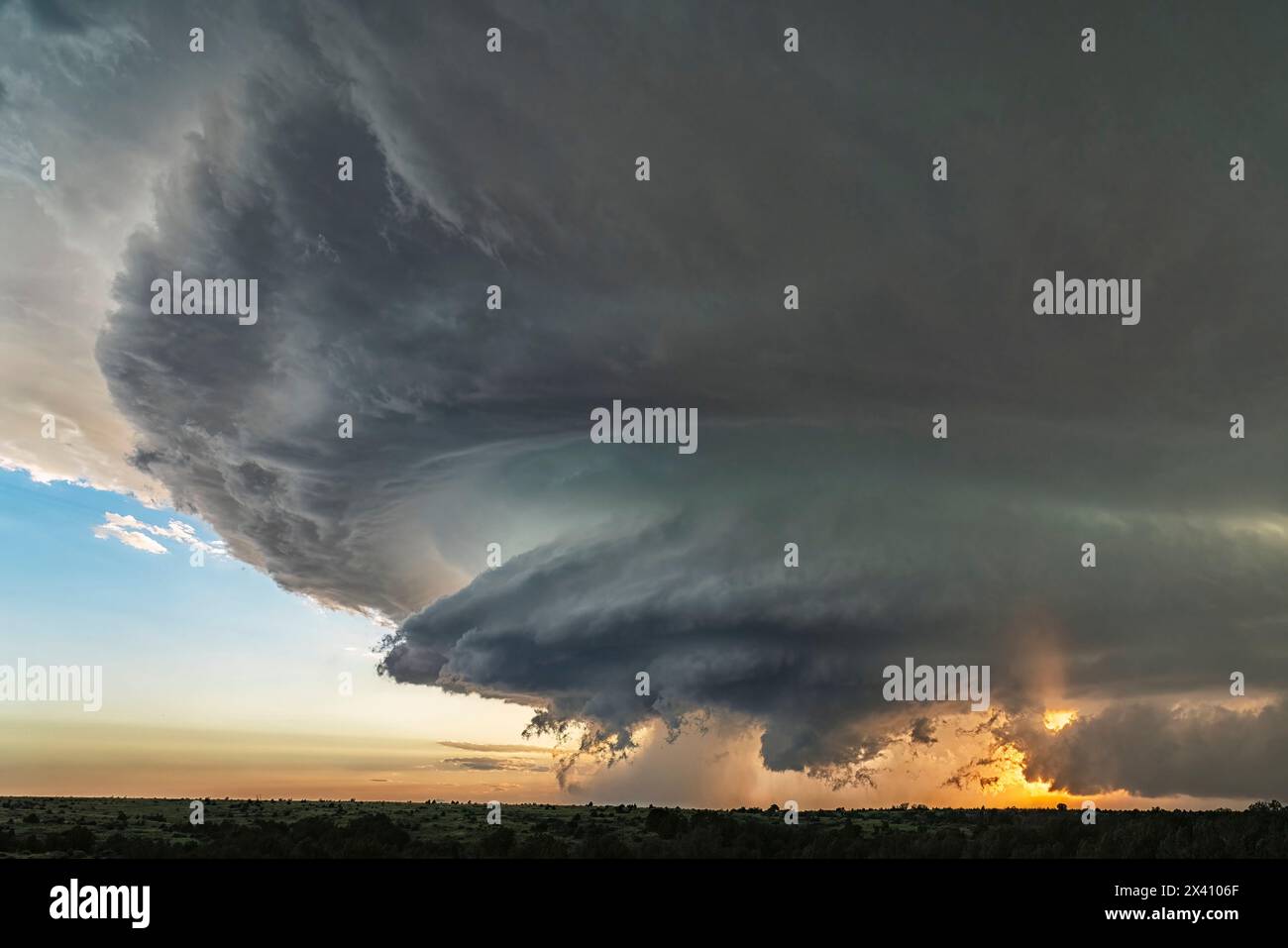 Incredible supercell thunderstorm in rural Colorado near the town of ...
