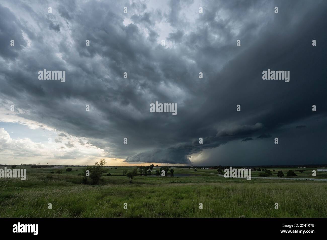Amazing shelf cloud over the rural fields of Texas. This is a cloud ...