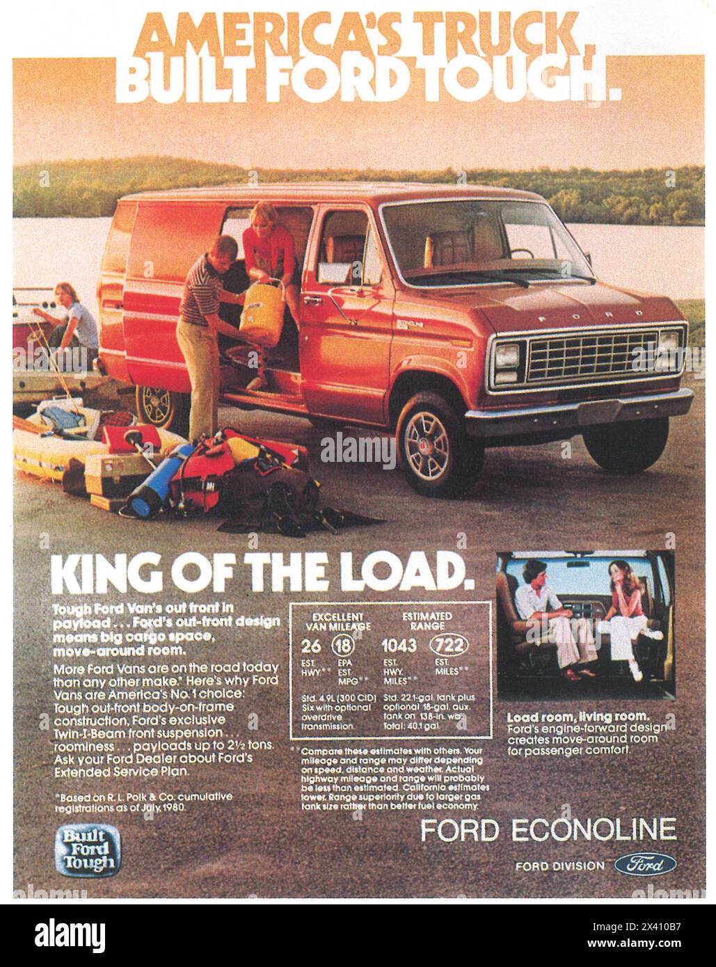 1982 Ford Econoline Cargo Van Ad - "America's truck. Built Ford tough ...