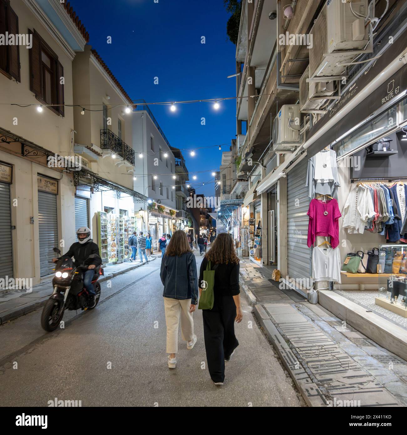 Tourist shopping athens hi-res stock photography and images - Alamy