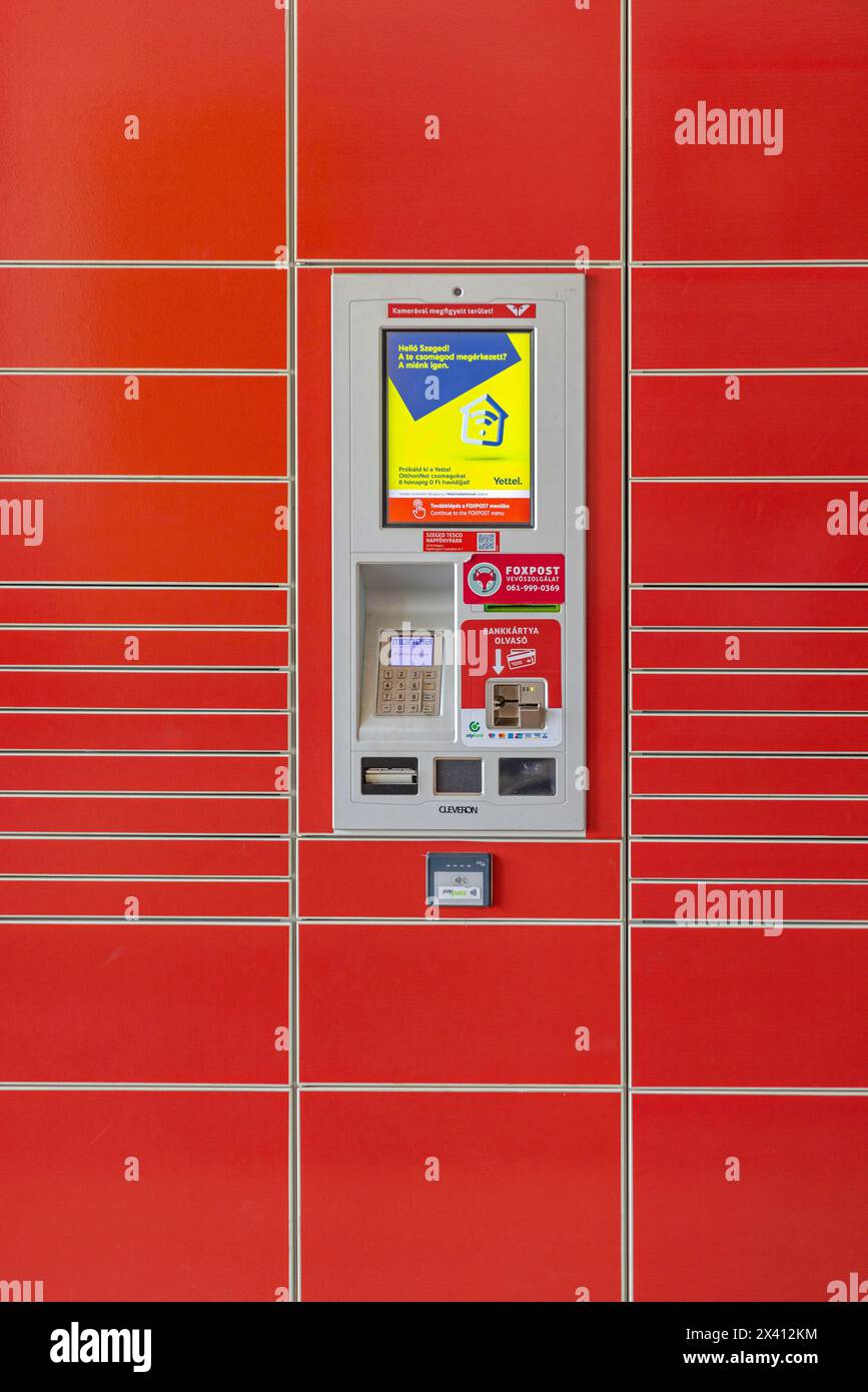 Szeged, Hungary - August 01, 2022: Foxpost Digital Terminal Locker ...