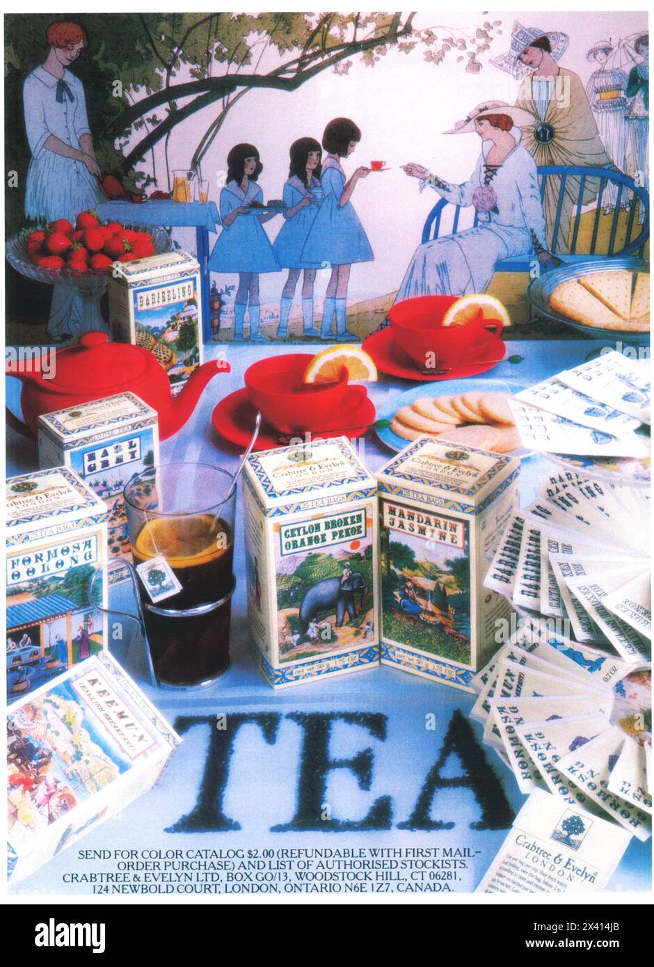 Ceylon tea advertisement Cut Out Stock Images & Pictures - Alamy