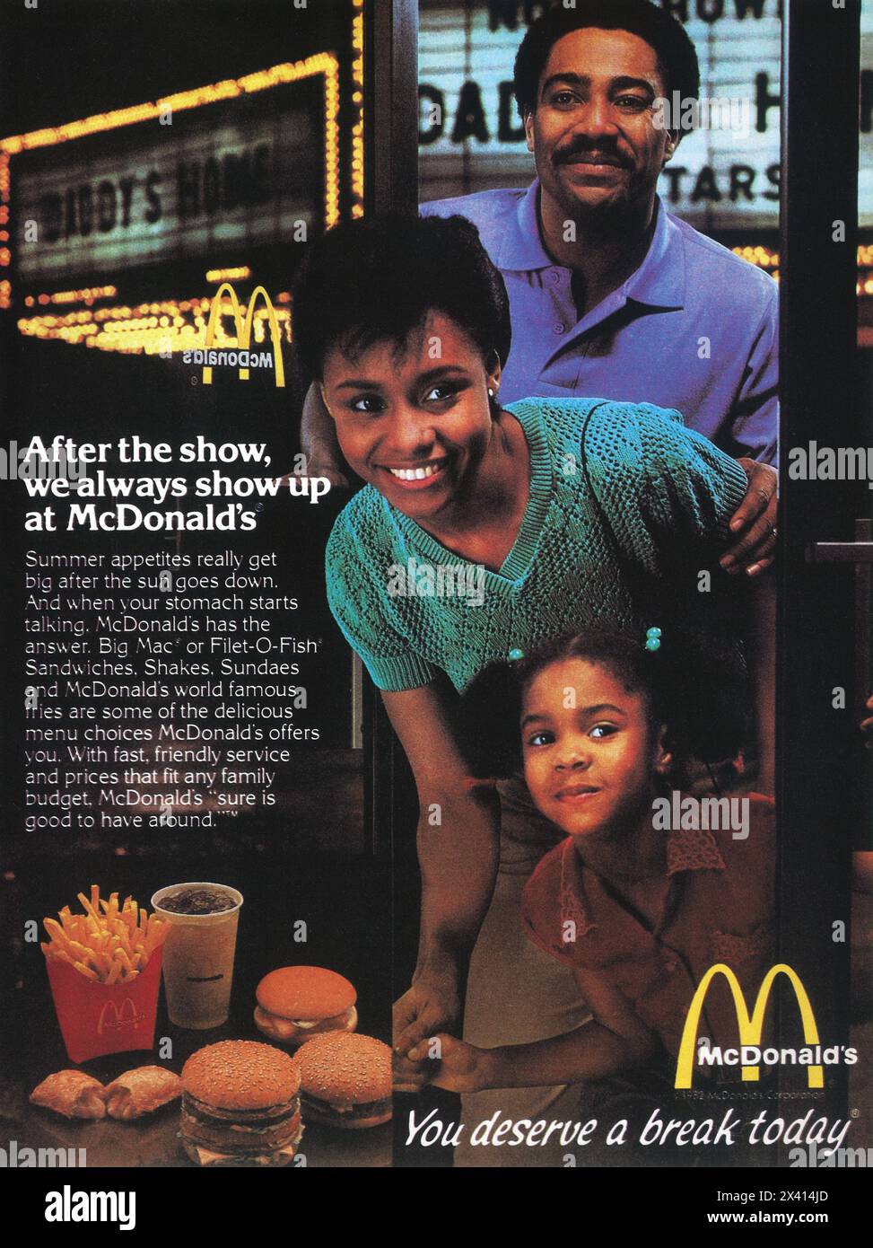 Vintage mcdonalds ad hi-res stock photography and images - Alamy