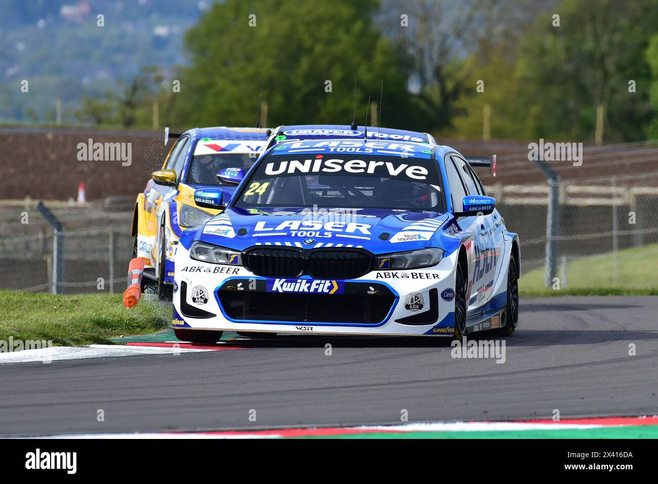 There goes a marker bollard, Jake Hill, BMW 330e M Sport, Laser Tools ...