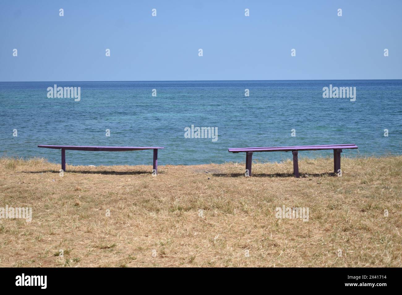 Empty traditional chair at beach Stock Photo - Alamy