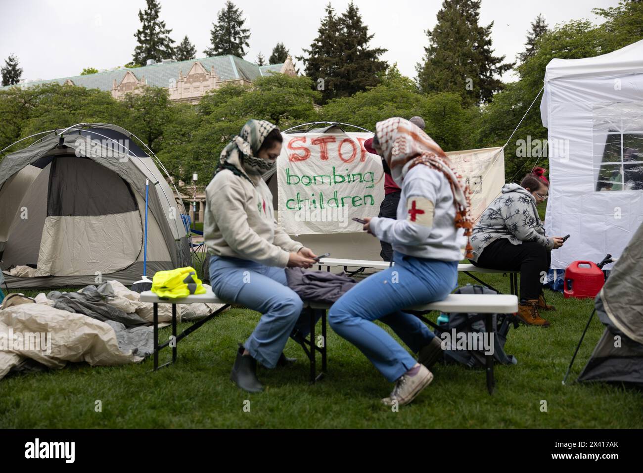 University of Washington Students Begin Encampment on University Quad ...