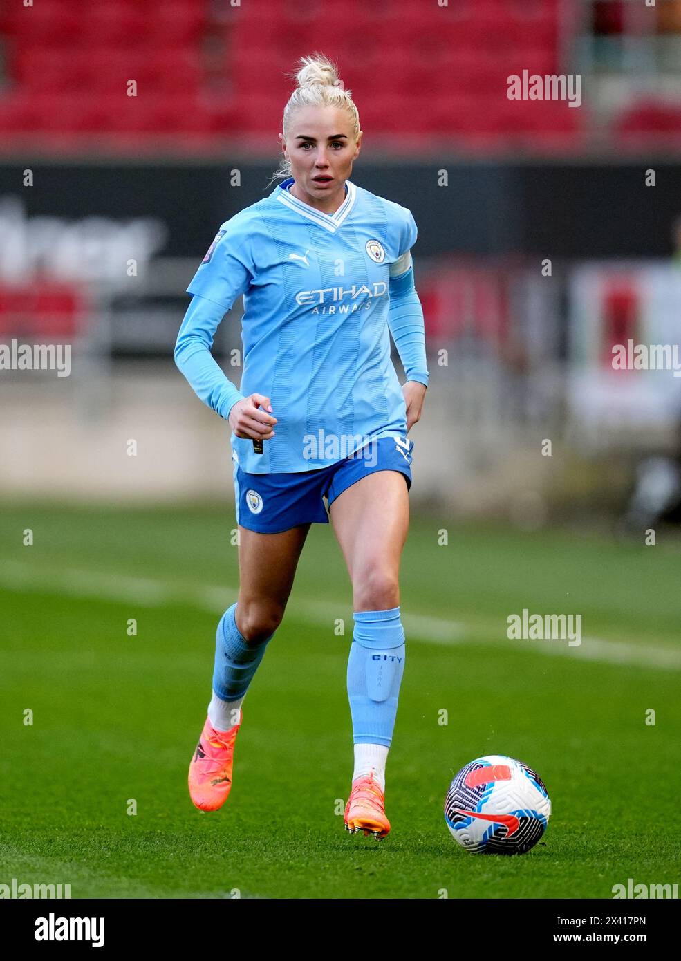 Manchester Citys Alex Greenwood During The Barclays Womens Super