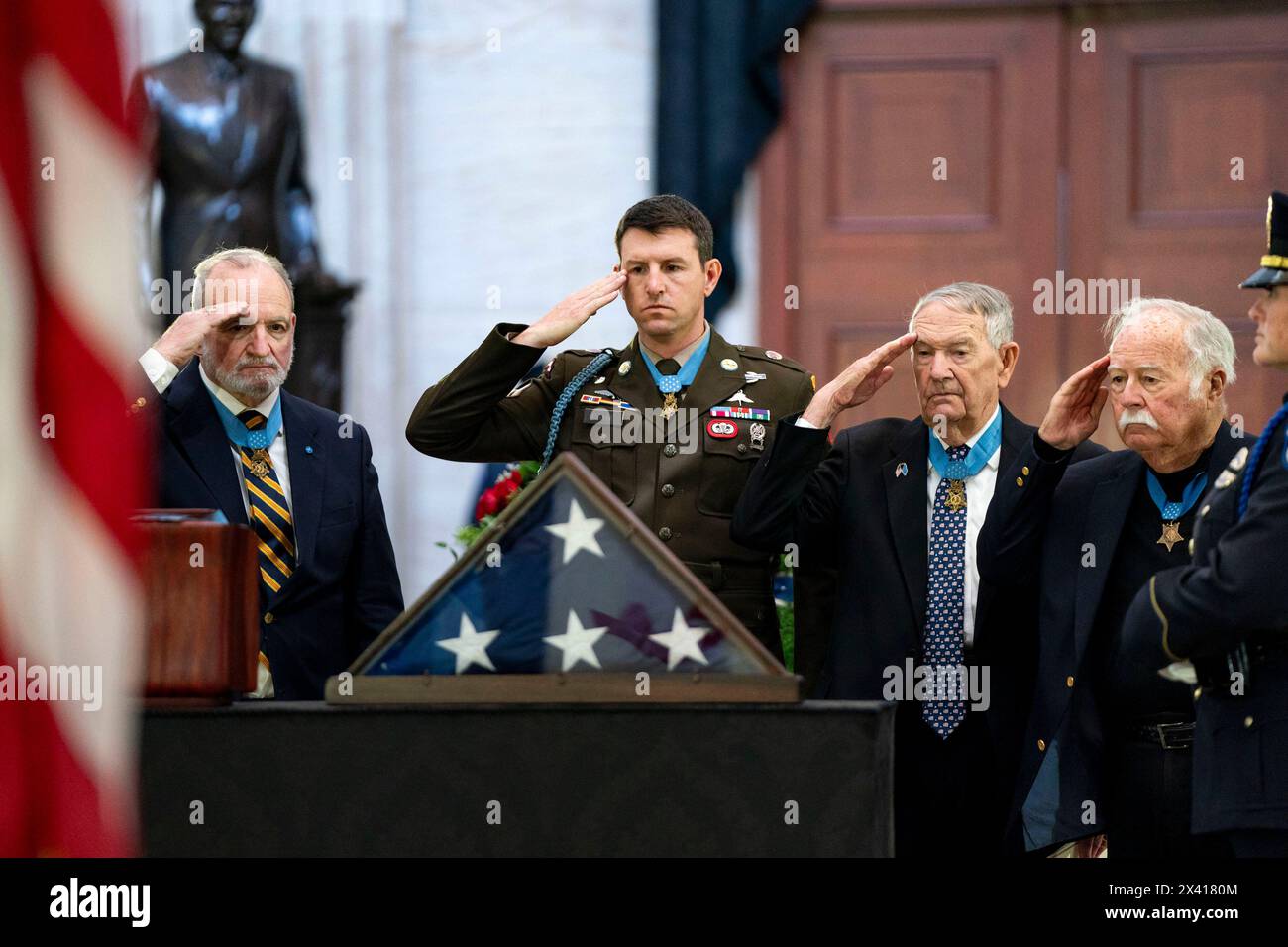 Washington, United States. 29th Apr, 2024. Medal of Honor recipients ...