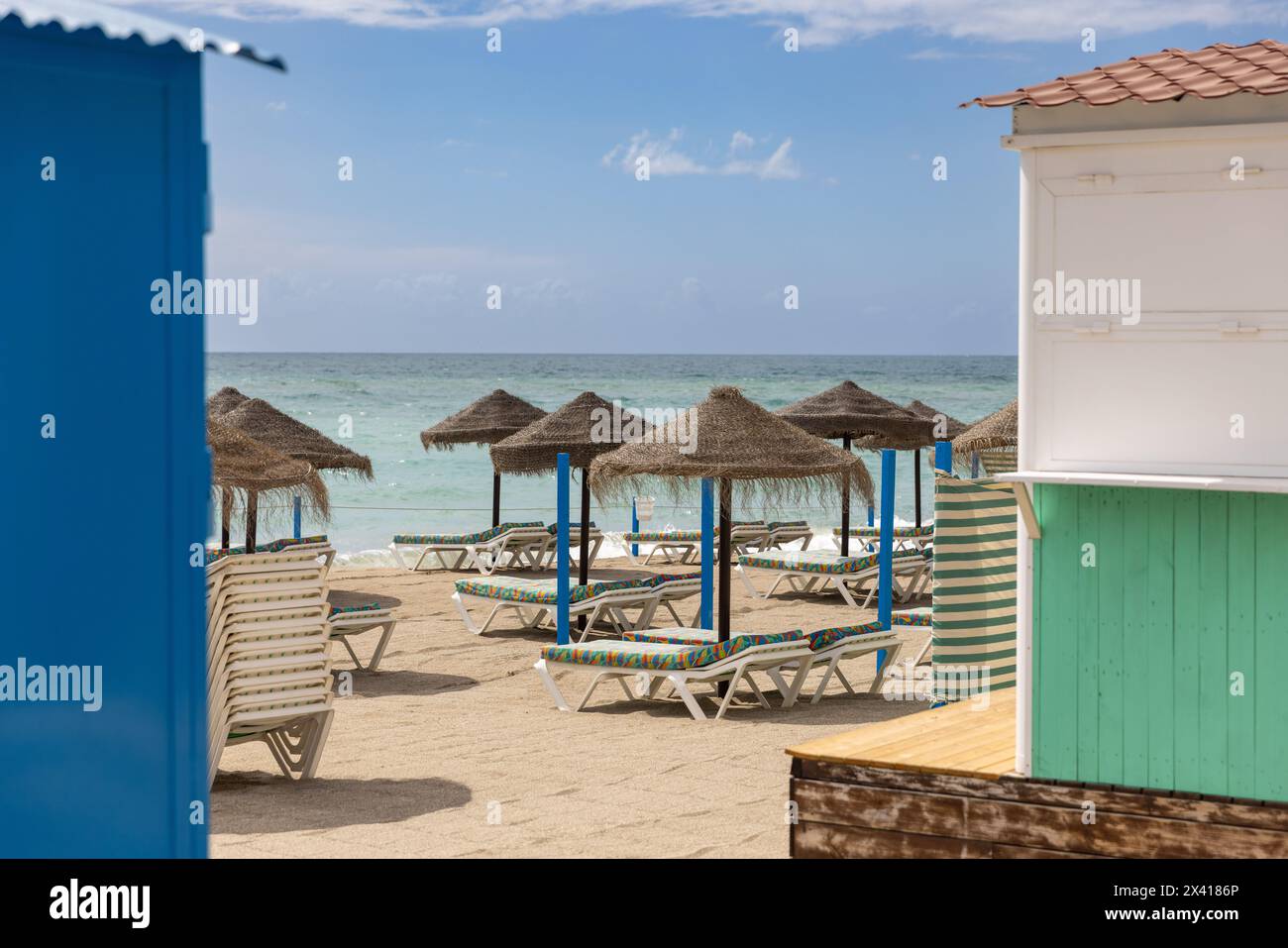 Beautiful beaches in Fuengirola on a warm spring day Stock Photo - Alamy