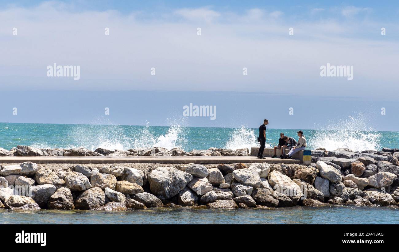 Beautiful beaches in Fuengirola on a warm spring day Stock Photo - Alamy