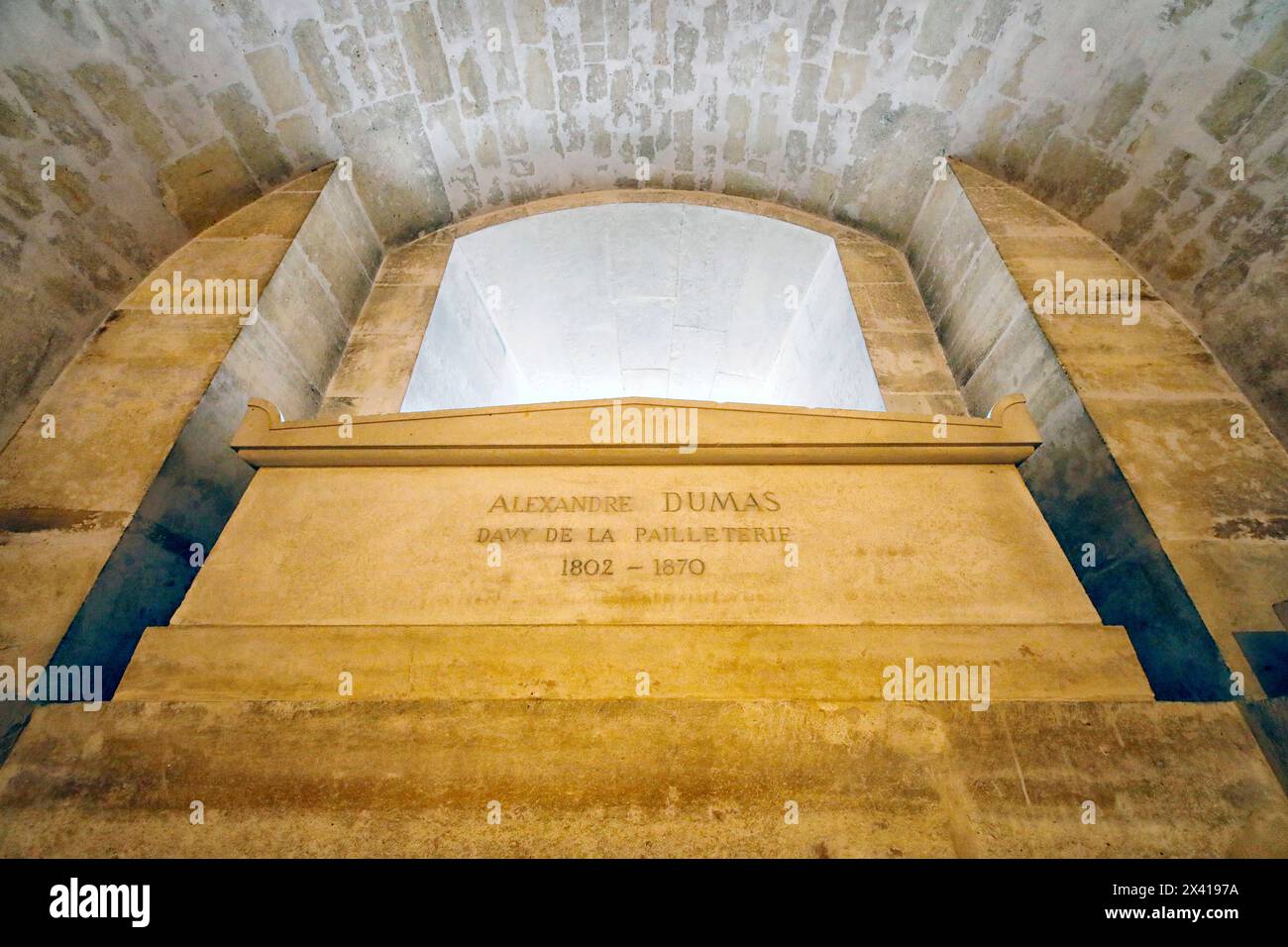 France. Paris. 5th district. The Pantheon. The crypt. Tomb of Alexandre ...