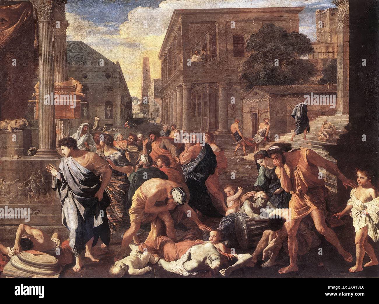 POUSSIN, Nicolas (b. 1594, Les Andelys, d. 1665, Roma) The Plague at ...