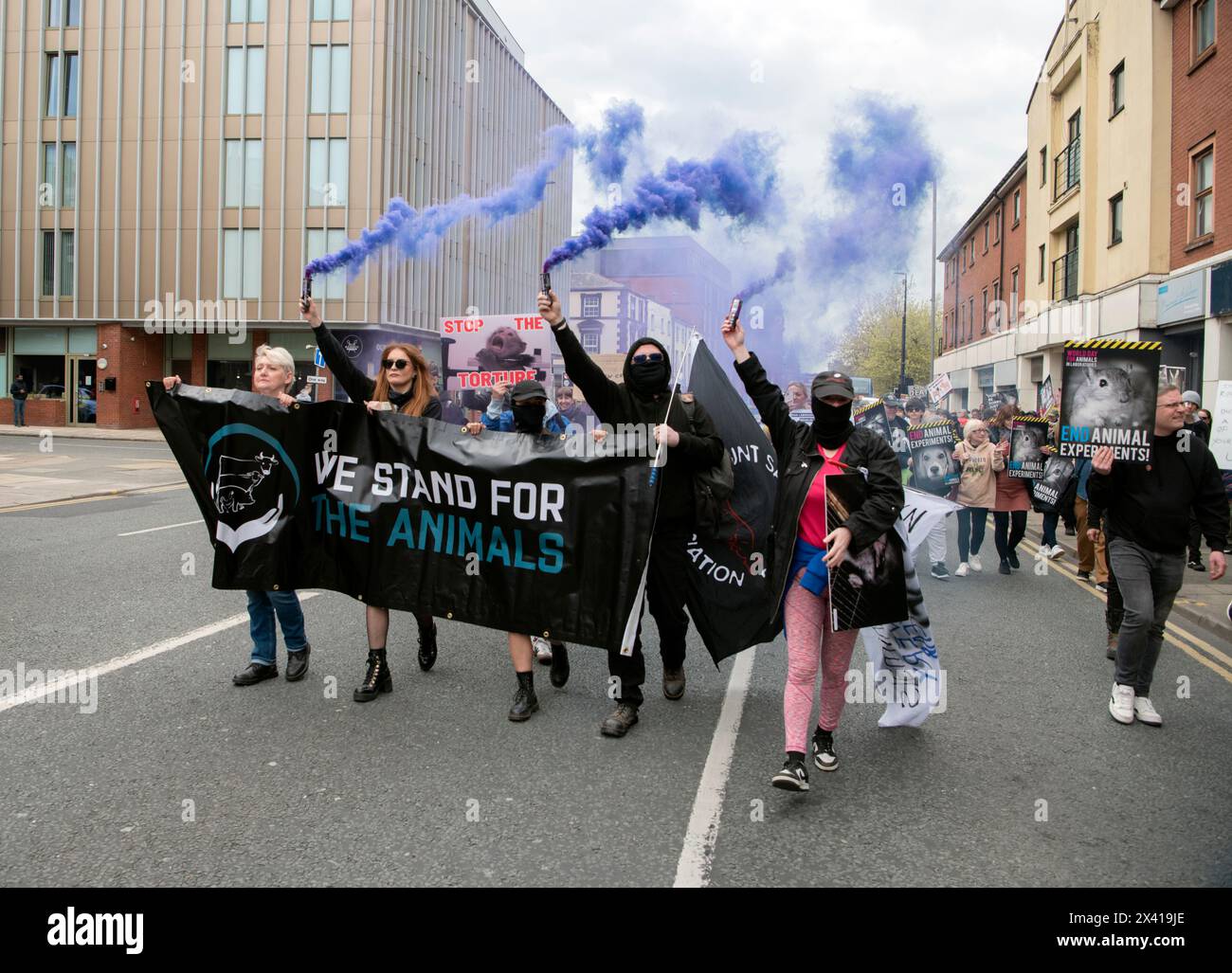 World Day for Animals in Laboratories March and Rally 2024, Liverpool ...