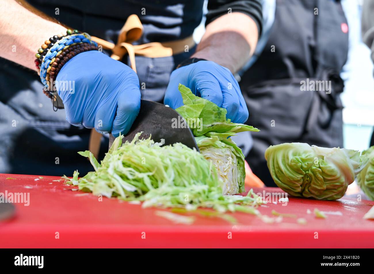 Non Exclusive: LVIV, UKRAINE - APRIL 26, 2024 - Noah Sims, a contestant ...