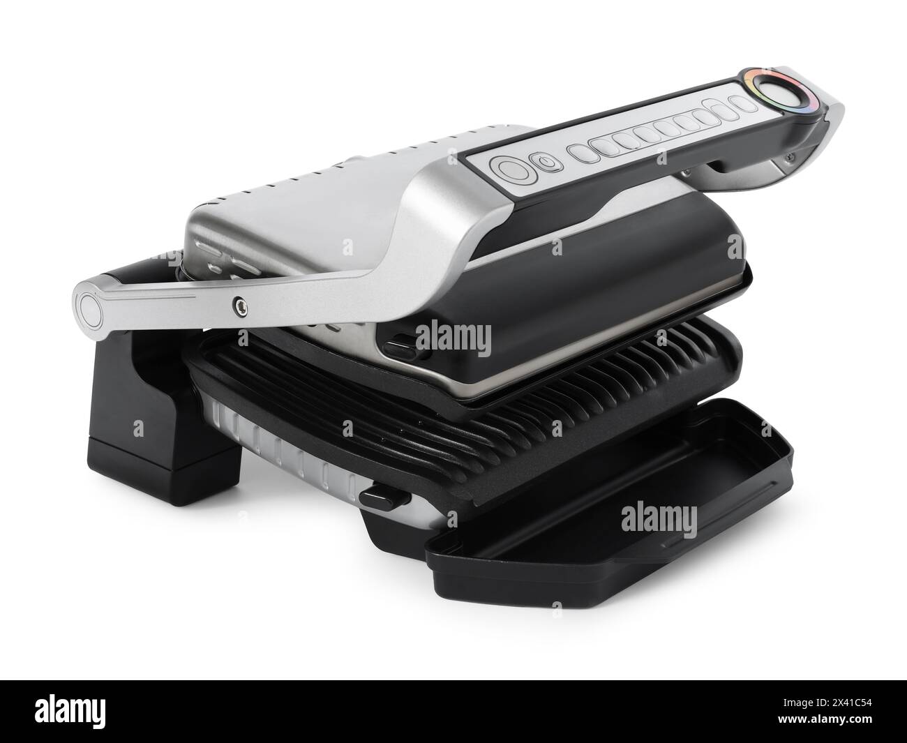 Electric grill isolated on white. Cooking appliance Stock Photo - Alamy