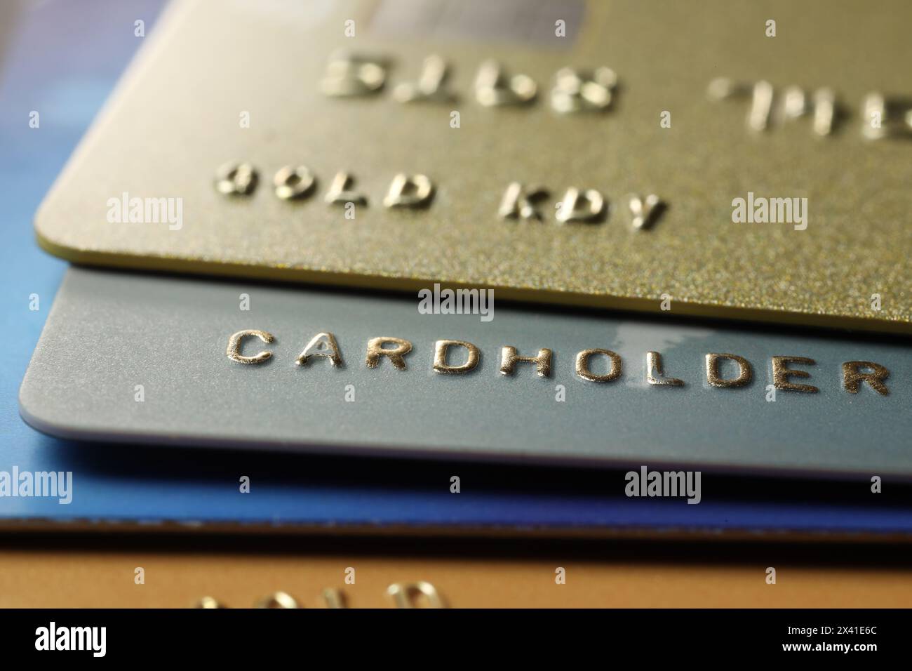 Many credit cards as background, macro view Stock Photo - Alamy