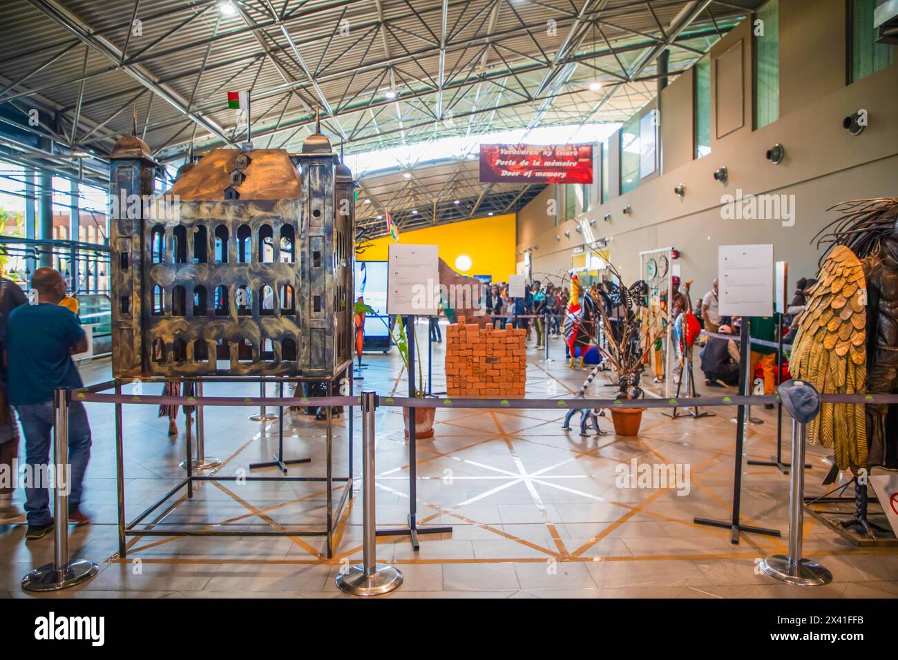 Antananarivo, Madagascar 07 oktober 2023. central entrance and facade of Ivato International ...