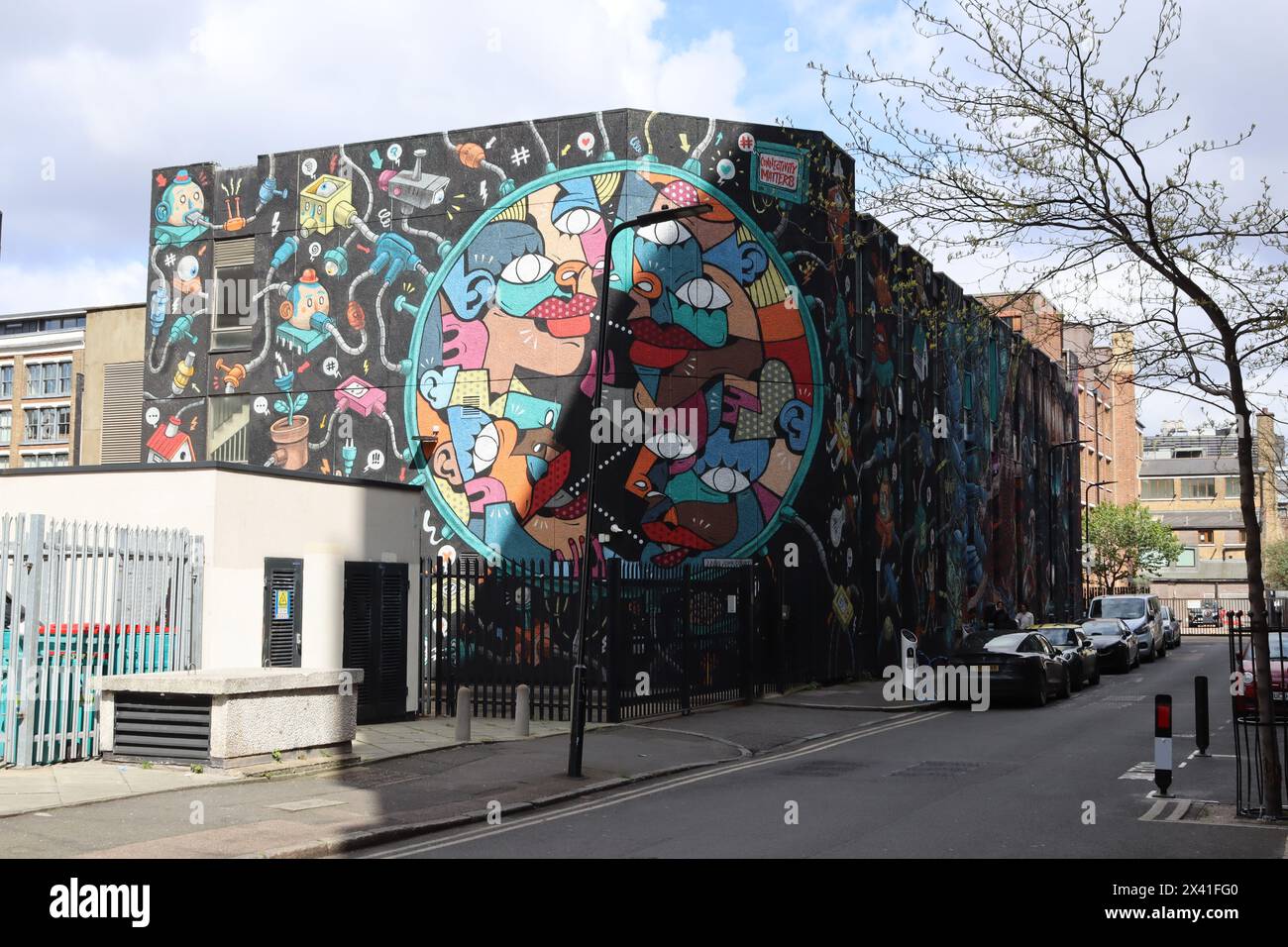 Street art, East London Stock Photo - Alamy
