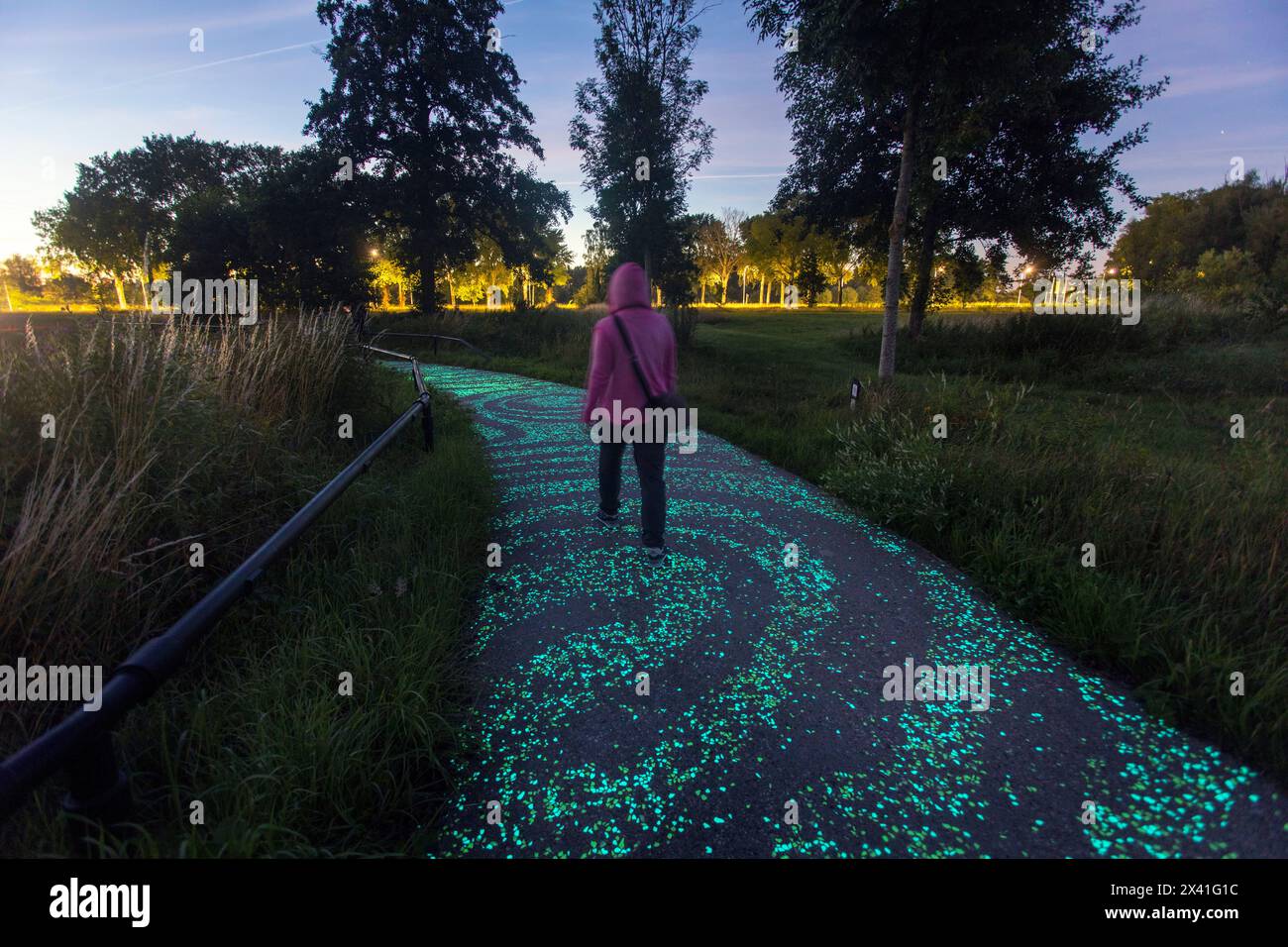 Europe, Nederlands. Eindhoven. Van Gogh - Roosegaarde Cycle Path Stock ...