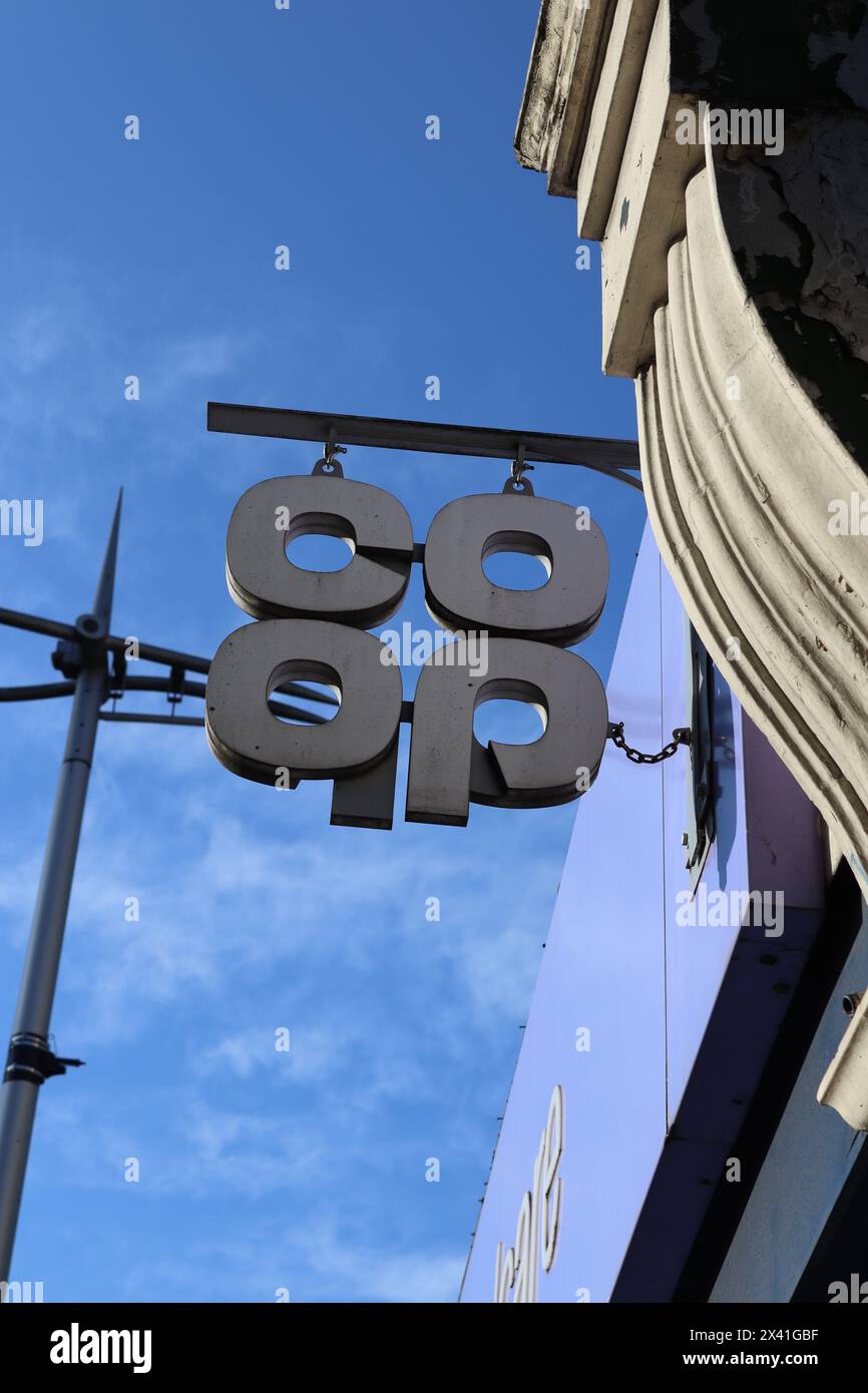 Coop shop sign Stock Photo - Alamy