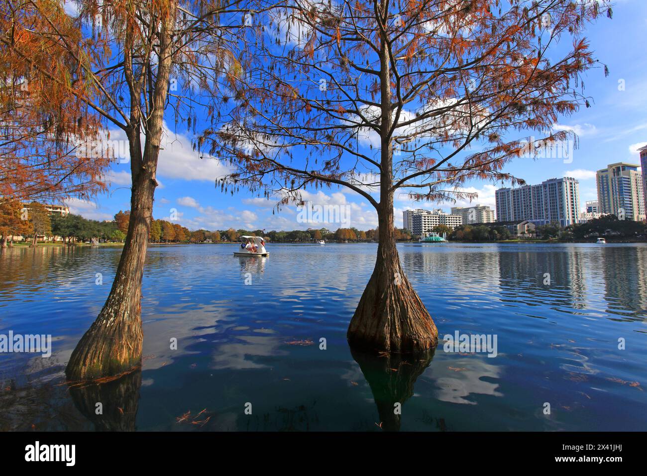 Usa, Floride, Orlando. Lake Eola Park Stock Photo - Alamy