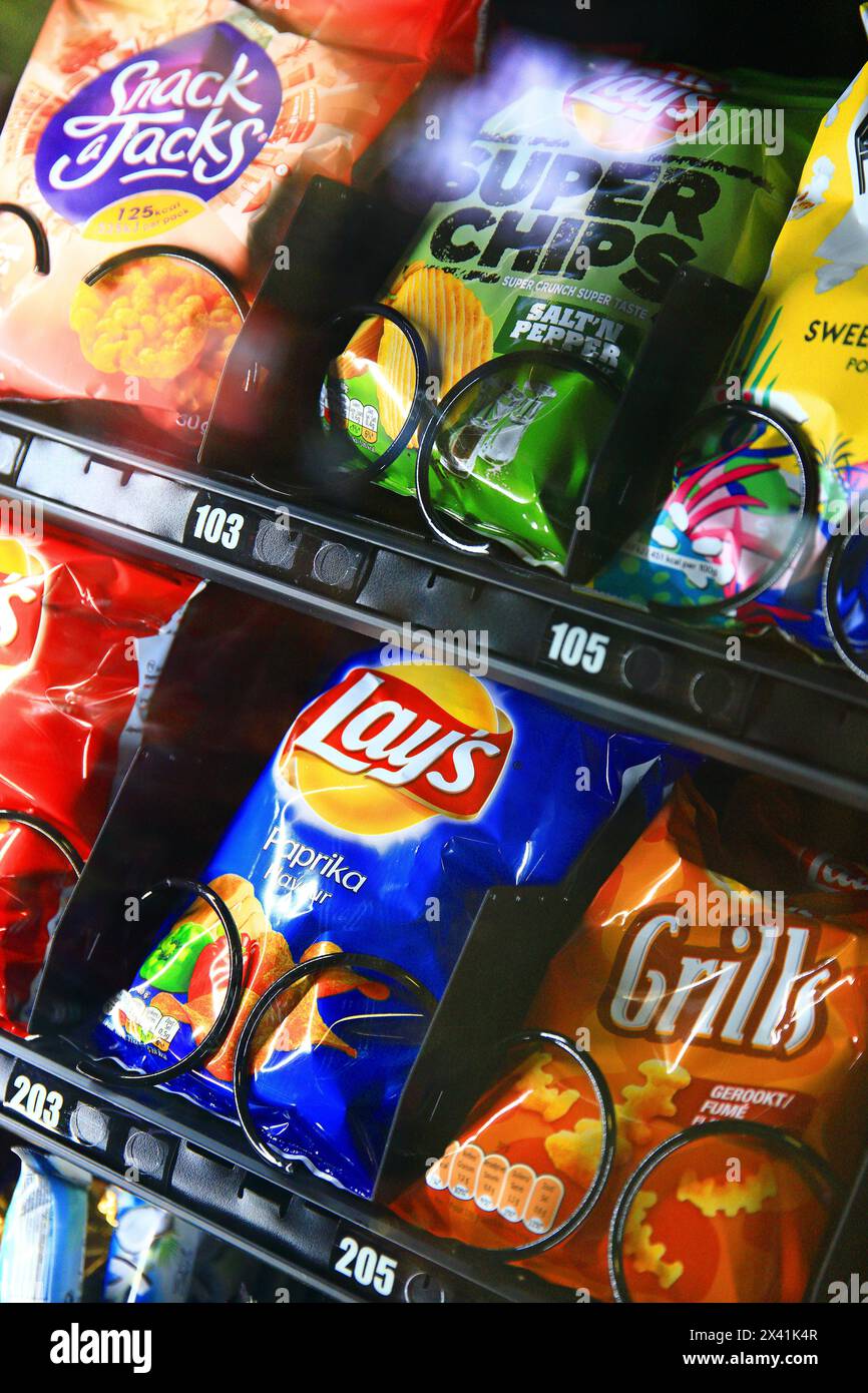 Food machine. Chips Stock Photo - Alamy