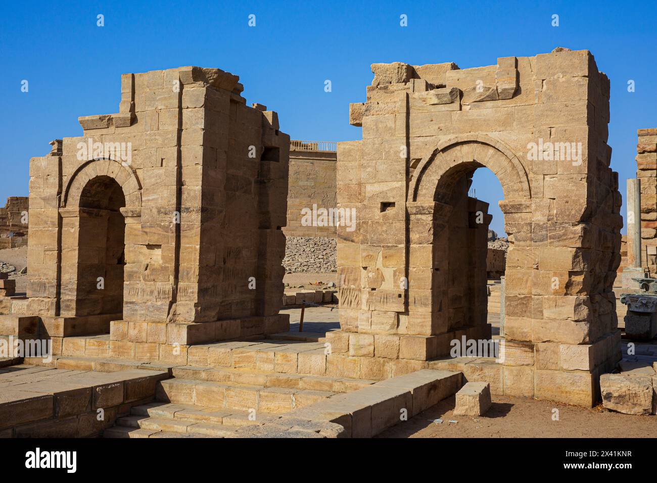 Roman Gate at the Philae Temple complex (a UNESCO World Heritage Site ...