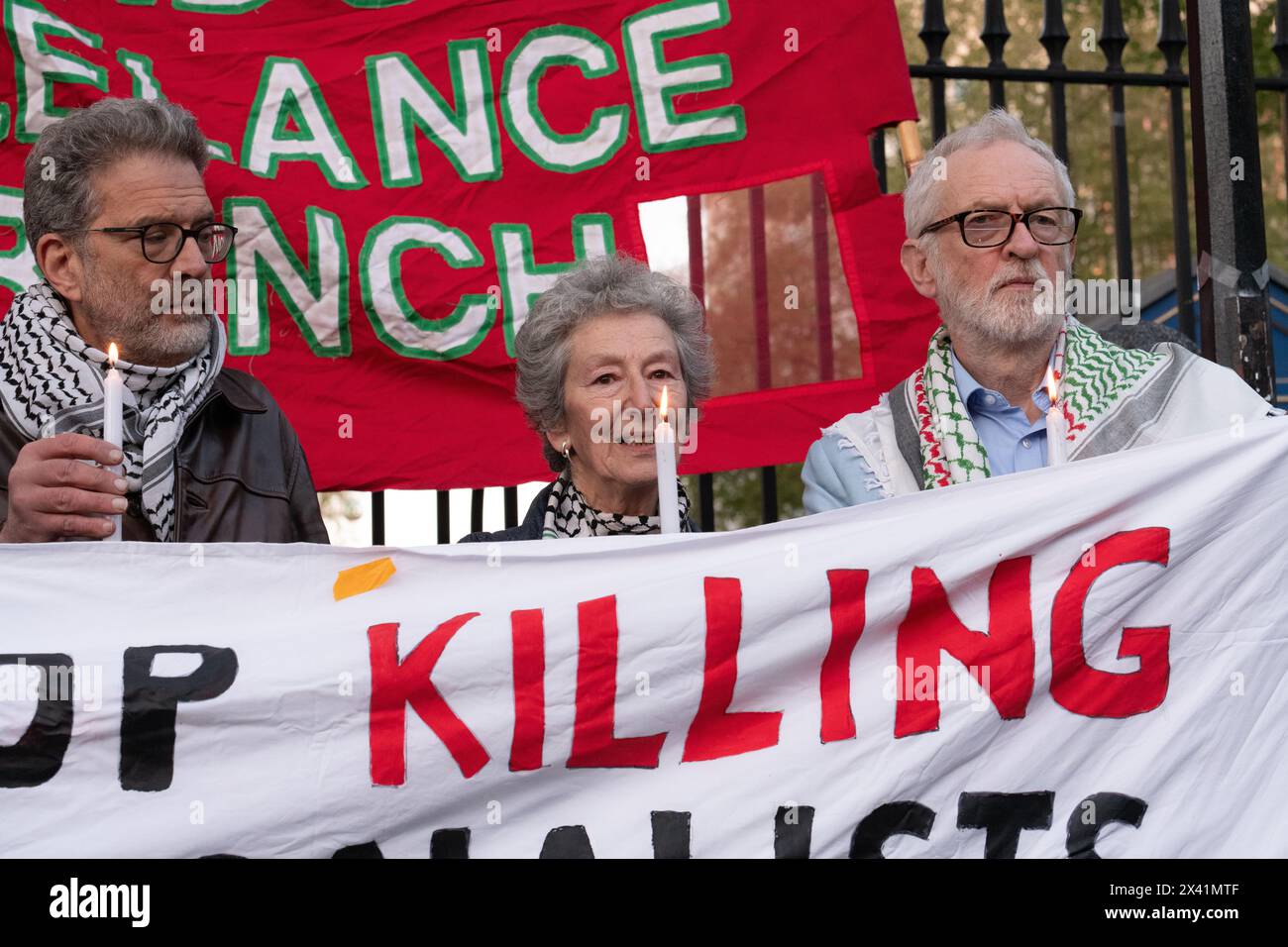 London, UK. 29 April, 2024. Ben Jamal, Naomi Wimborne-Idrissi and ...