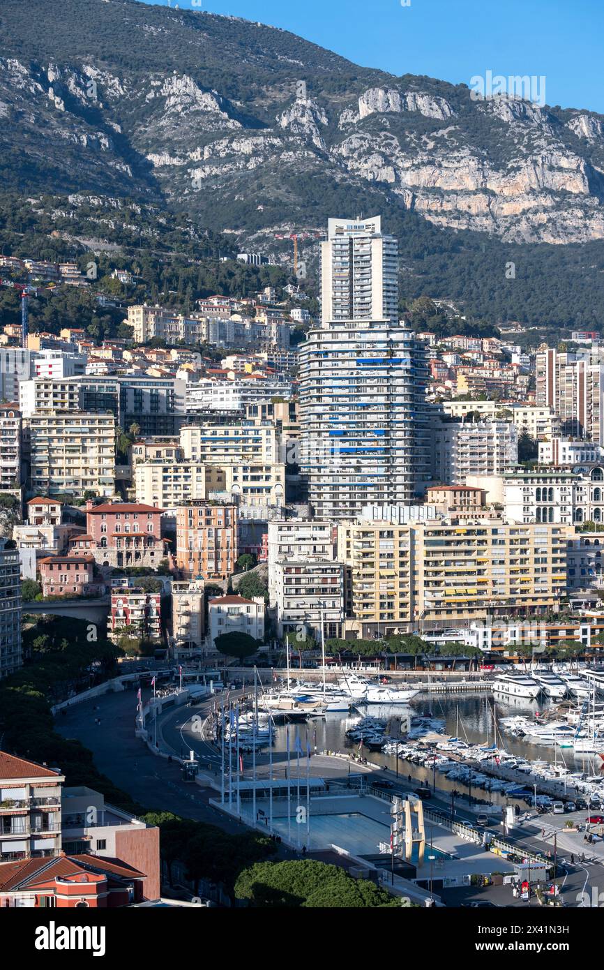 Amazing Panoramic view of city of Monte Carlo, Monaco Stock Photo - Alamy