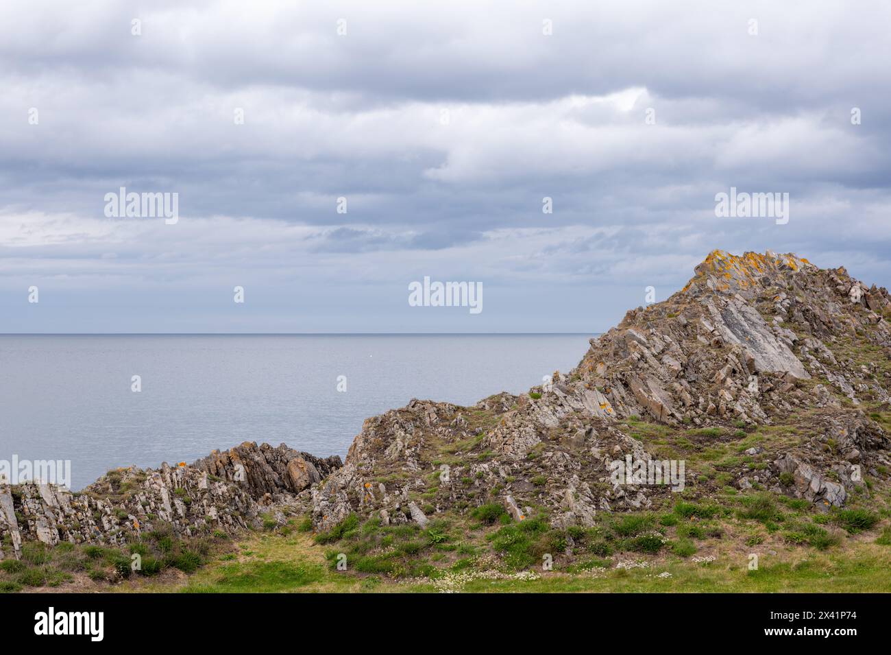 29 April 2024. Portessie,Moray,Scotland. This is the coastal rocks at ...