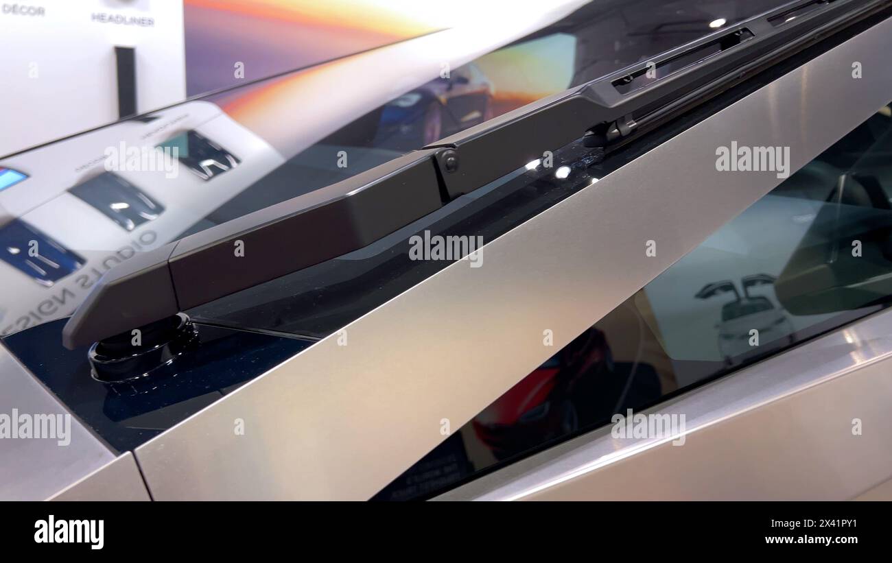 Tesla Cybertruck on Display at Tesla Store in Park Meadows Mall Stock ...