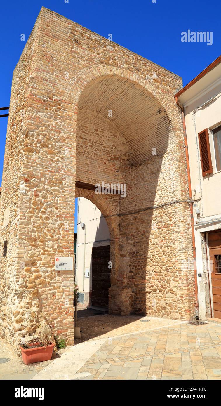Medieval town Montepagano, Abruzzo Italy Stock Photo - Alamy