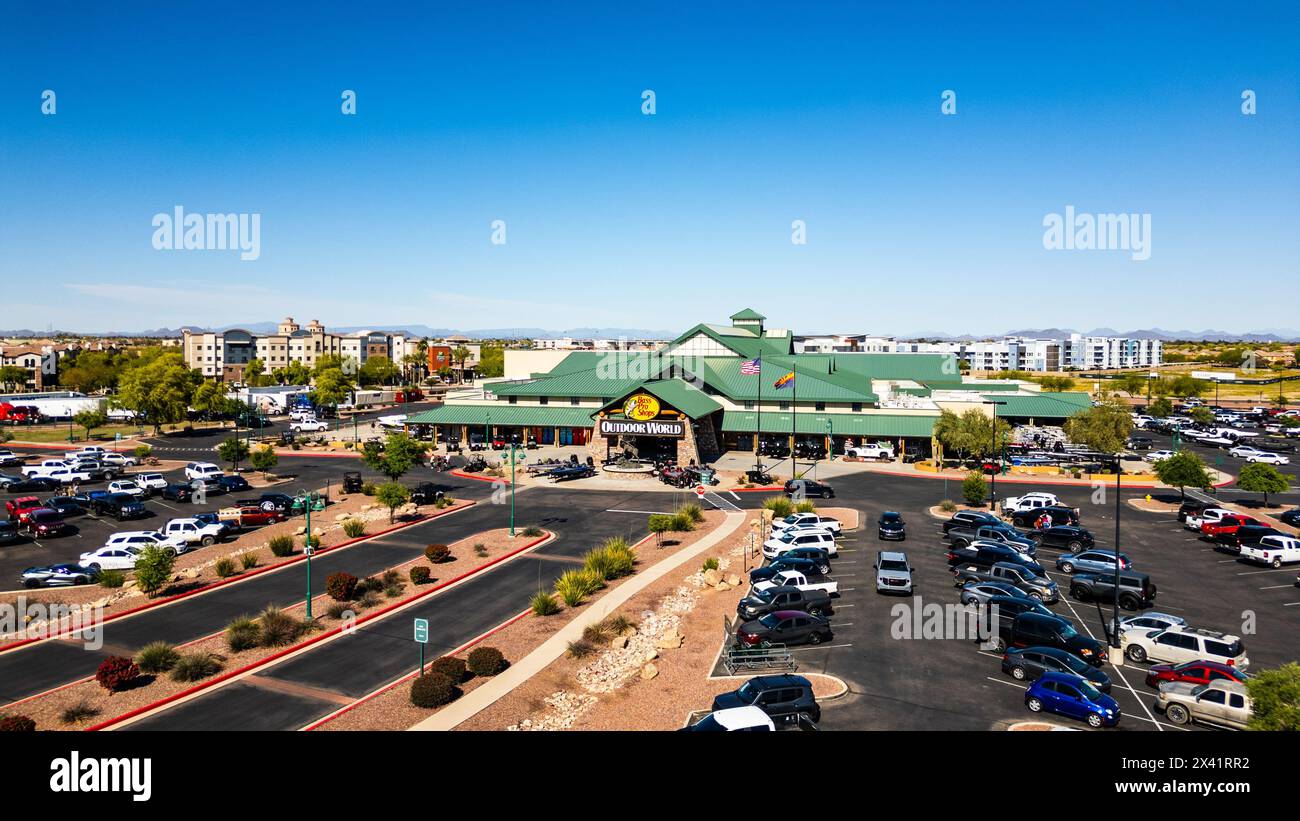 Glendale, AZ - April 7, 2024: Bass Pros Shops is a chain known for its ...