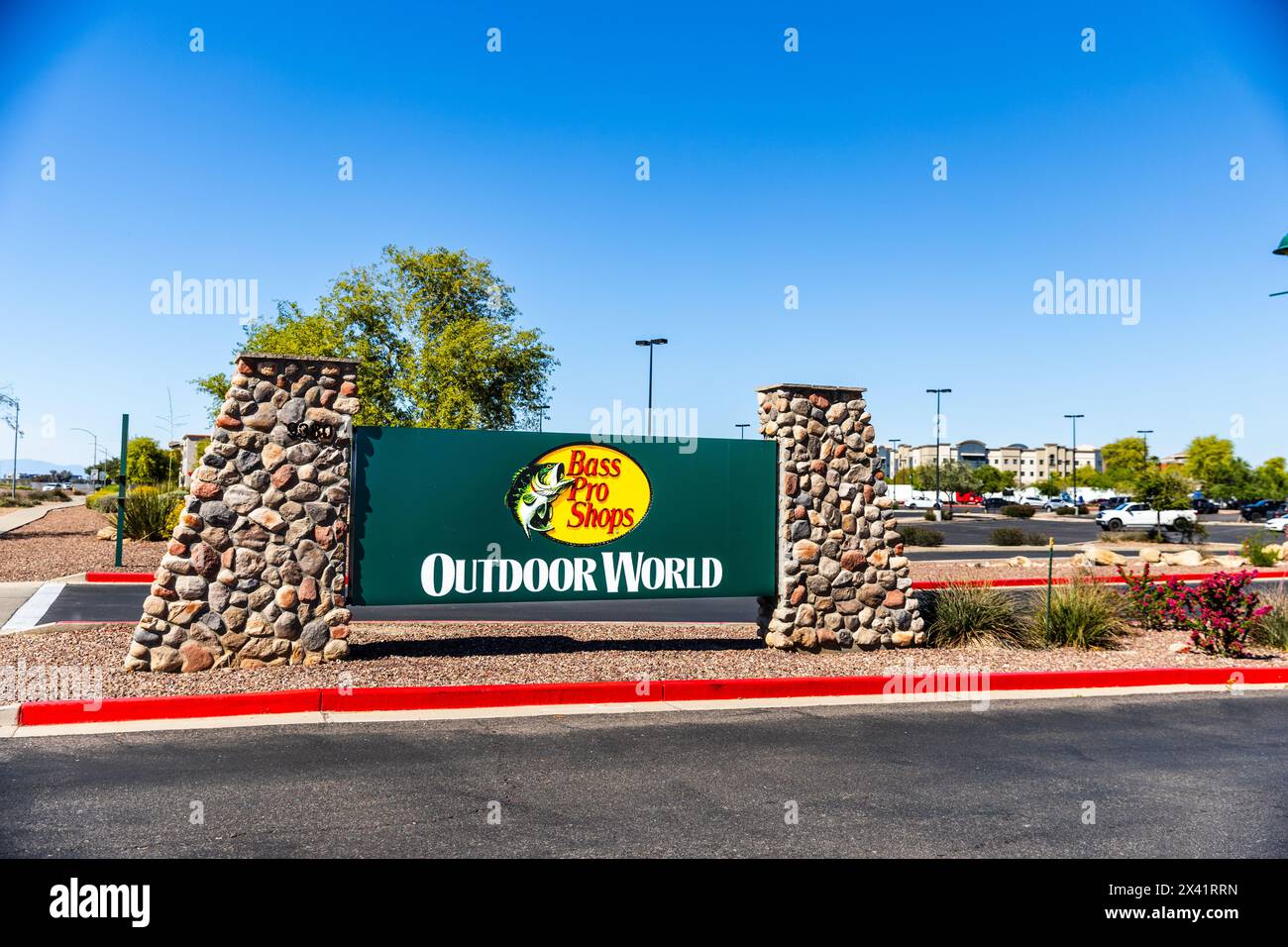 Glendale, AZ - April 7, 2024: Bass Pros Shops is a chain known for its ...