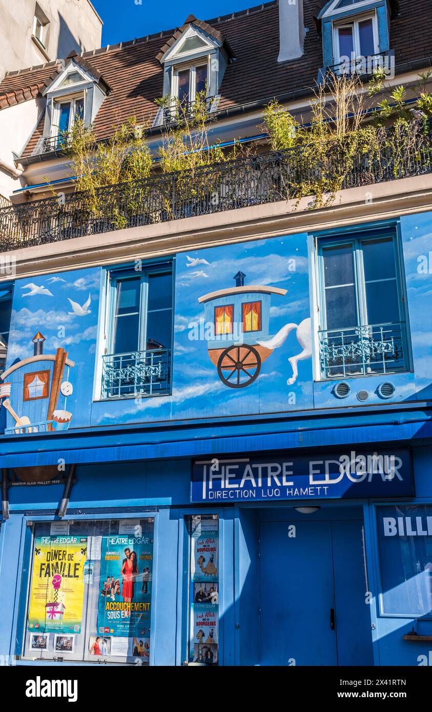 Paris Montparnasse, 14eme arrondissement, Theatre Edgar (Boulevard ...