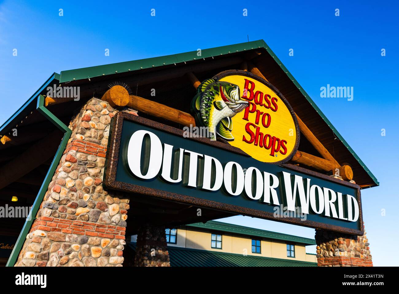 Glendale, AZ - April 7, 2024: Bass Pros Shops is a chain known for its ...