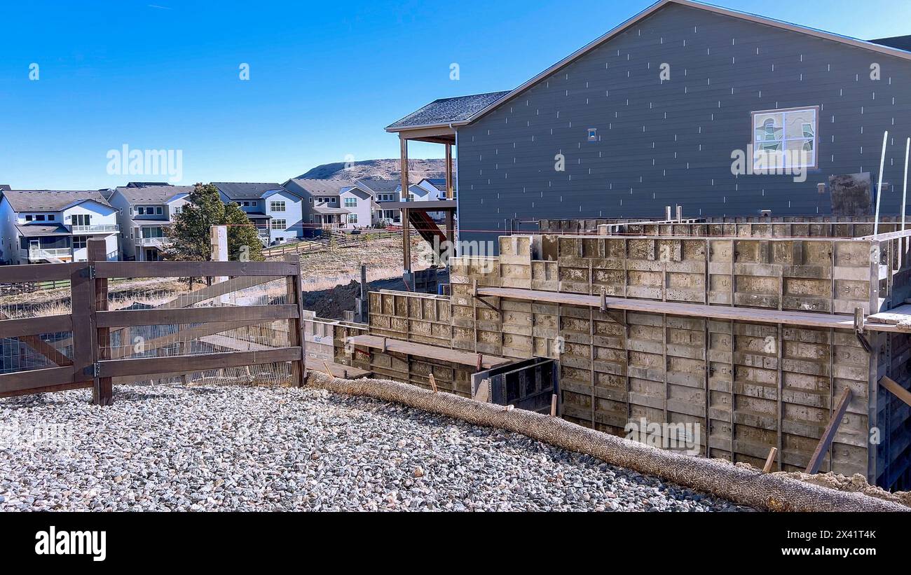 Foundation Phase: Building New Single Family House in Suburban ...