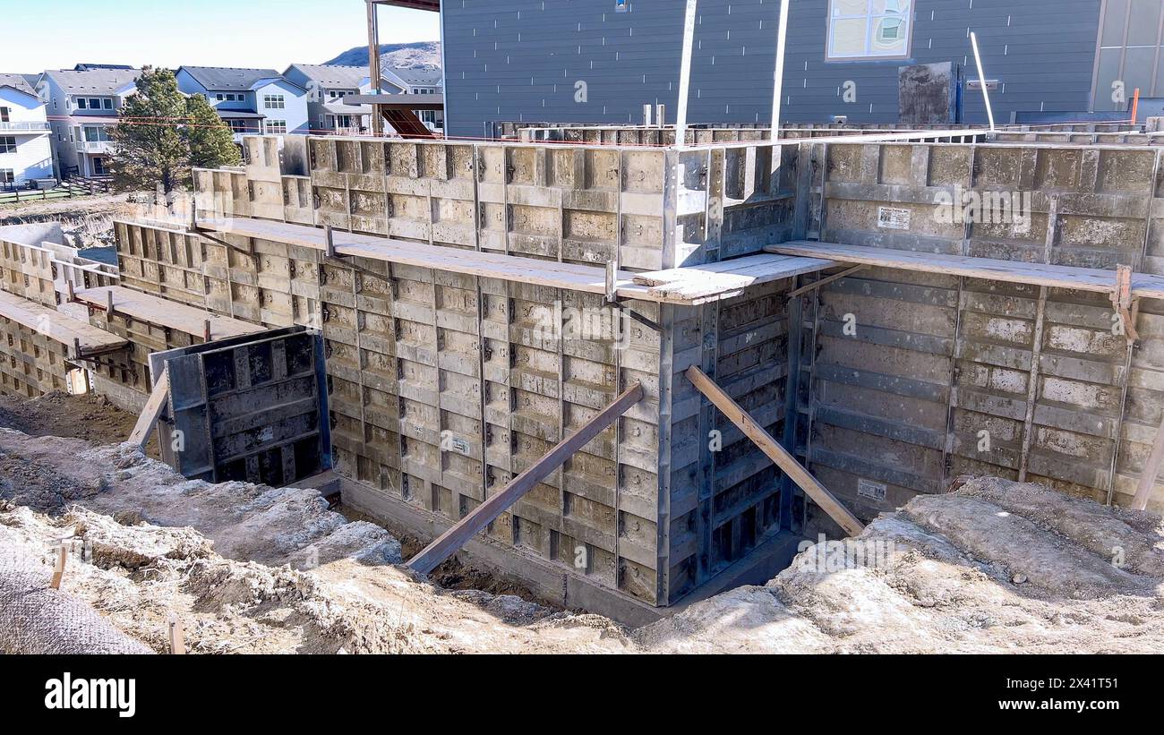 Foundation Phase: Building New Single Family House in Suburban ...
