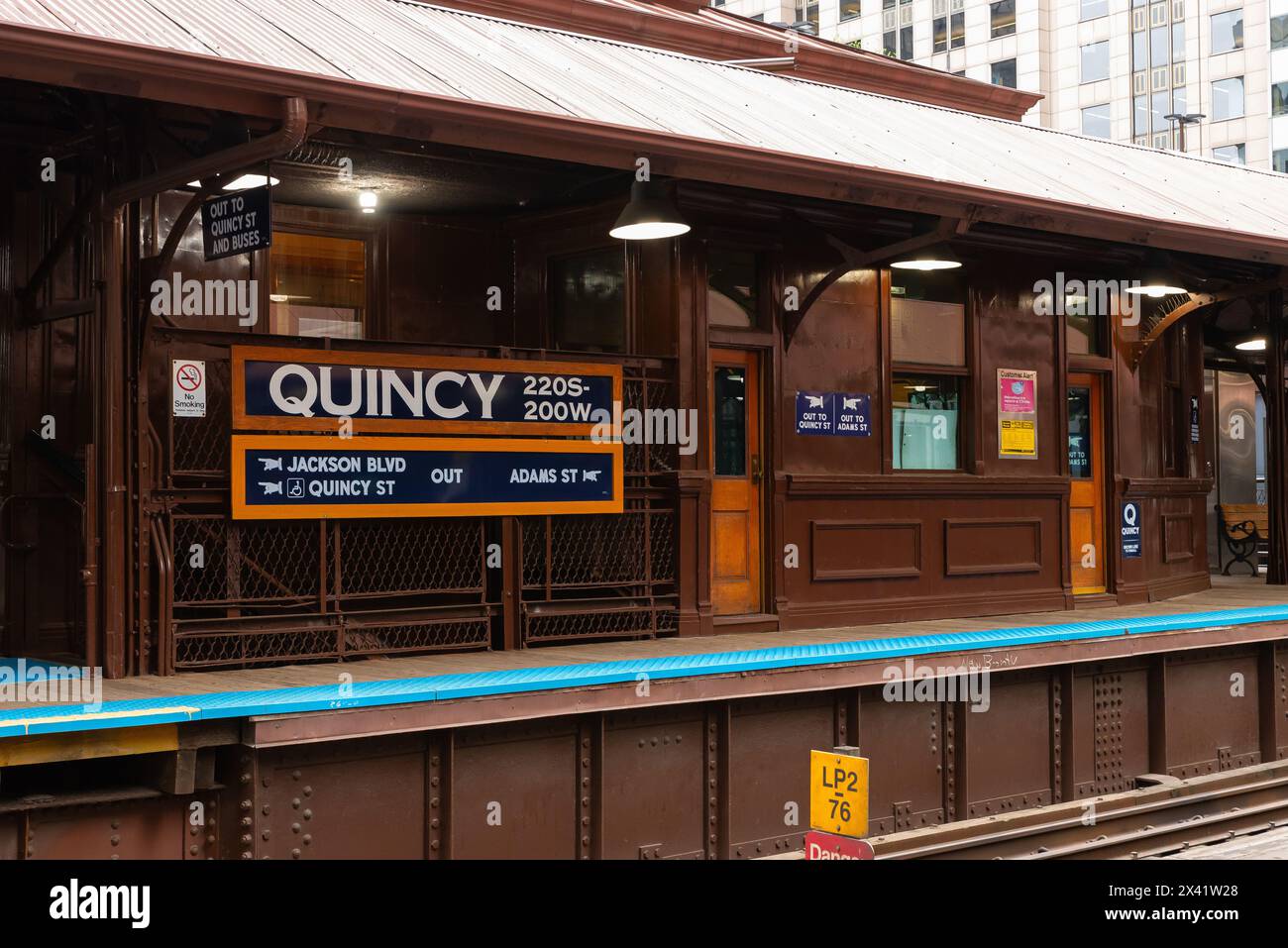The historic Quincy Station, designed by Alfred M. Hedley and built in ...
