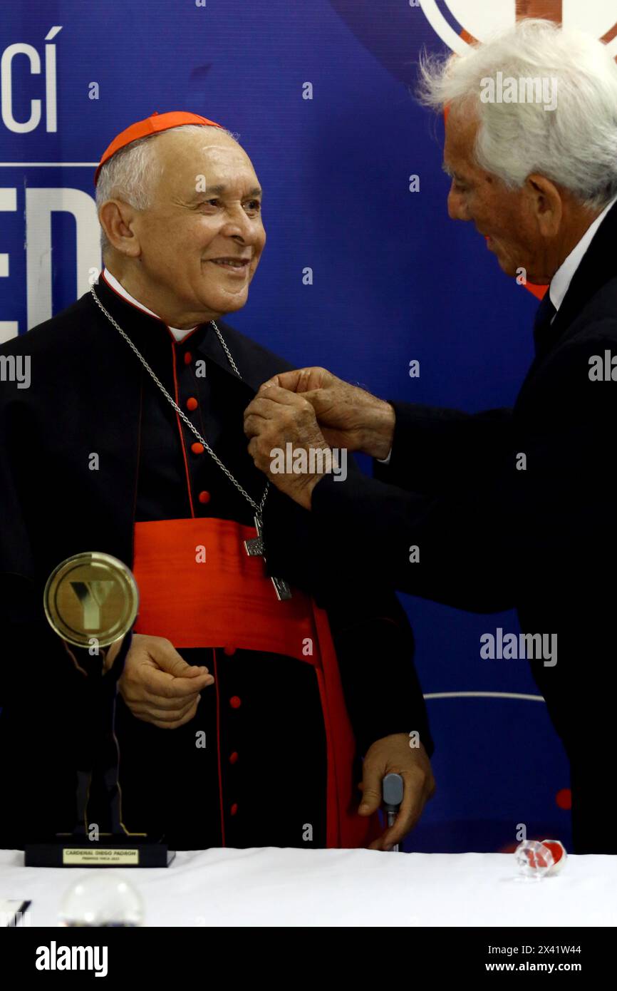 April 29, 2024: April 29, 2024. Cardinal Diego Padron Sanchez, receives ...