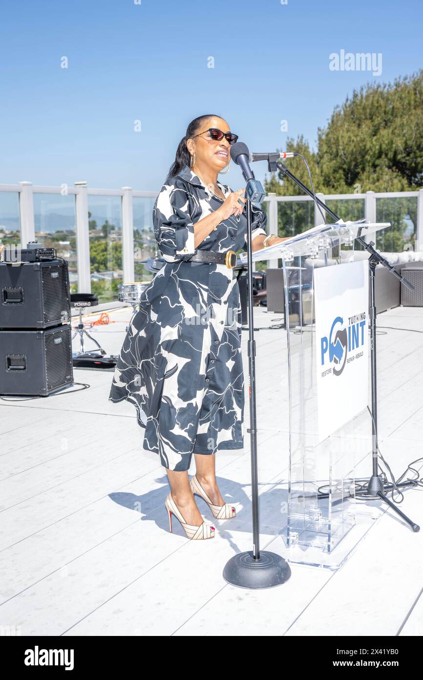 Los Angeles, USA. 28th Apr, 2024. Host KJLH Radio Host Tammi Mac ...