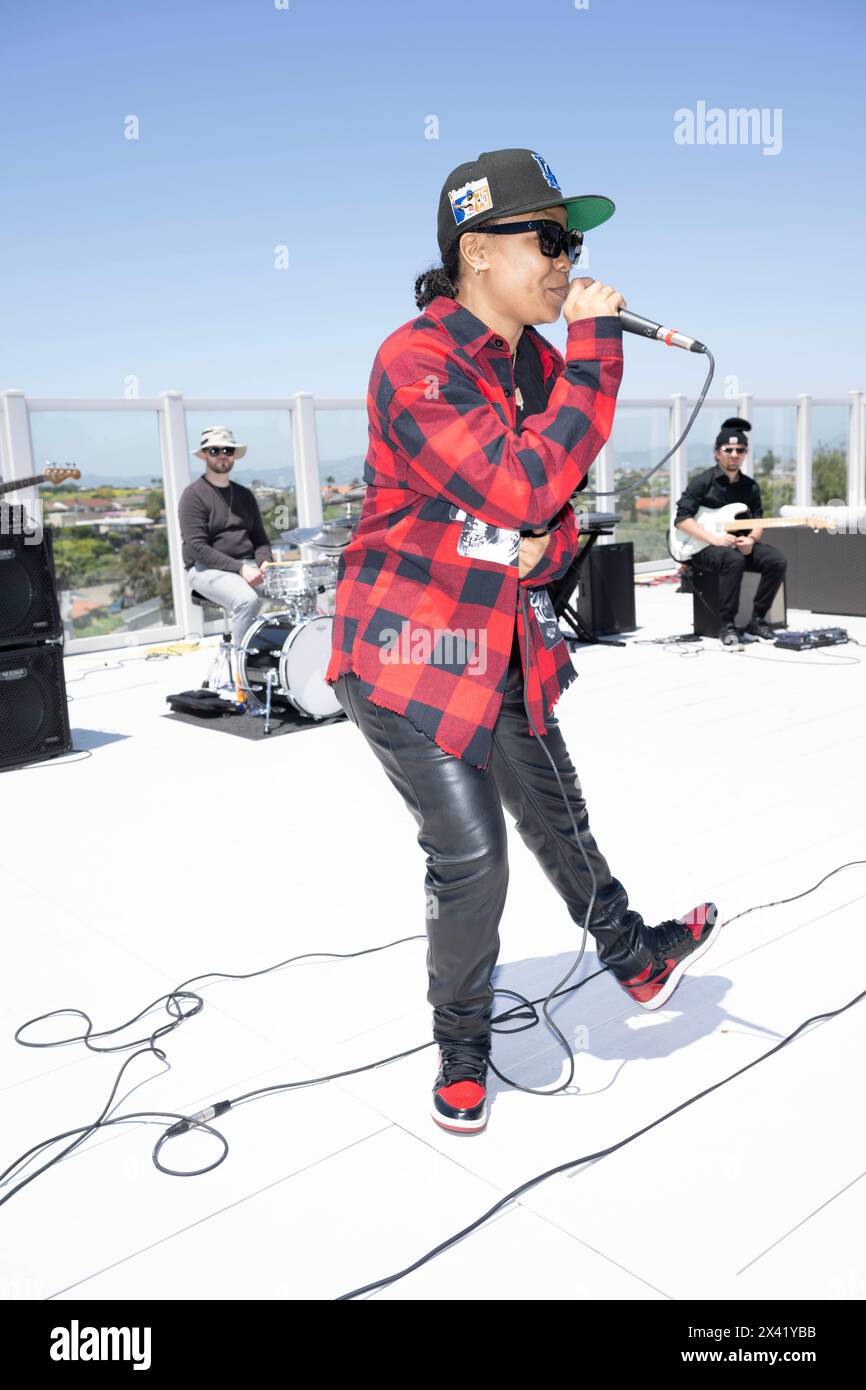 Los Angeles, USA. 28th Apr, 2024. Singer Nakkia Gold attends A Day with ...