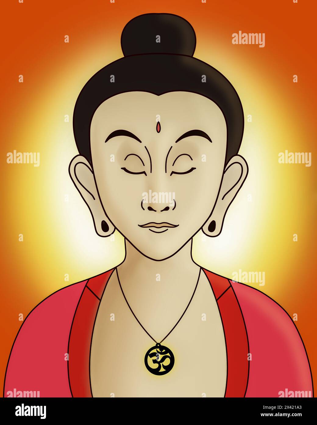 artistic illustration of the birth of the enlightened buddha Stock ... artistic illustration of the birth of the enlightened buddha Stock ...