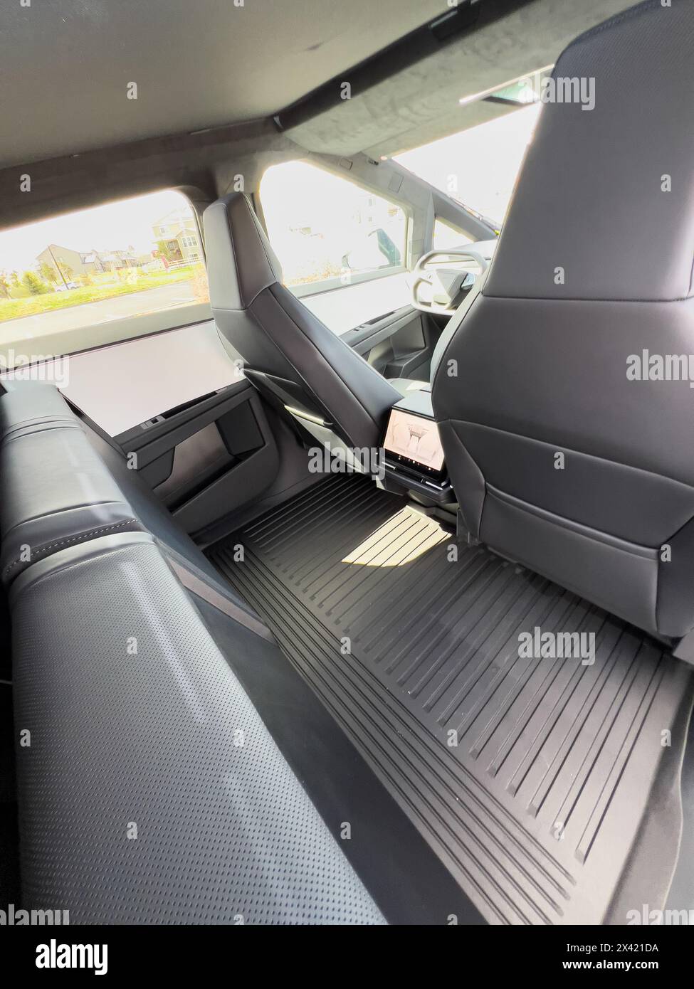 Tesla cybertruck interior hi-res stock photography and images - Alamy