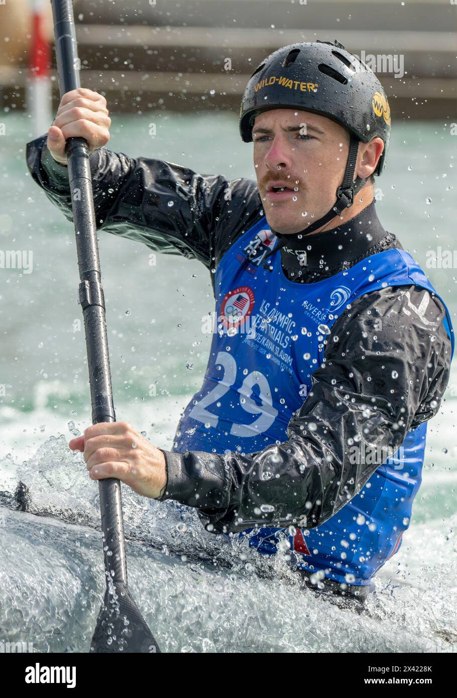 April 26, 2024: Ethan Watt (29) during US Olympic Mens Kayak Team ...